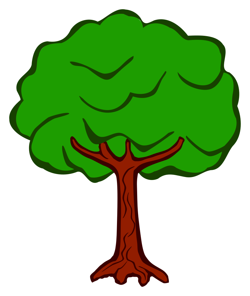 Onlinelabels Clip Art Tree Coloured